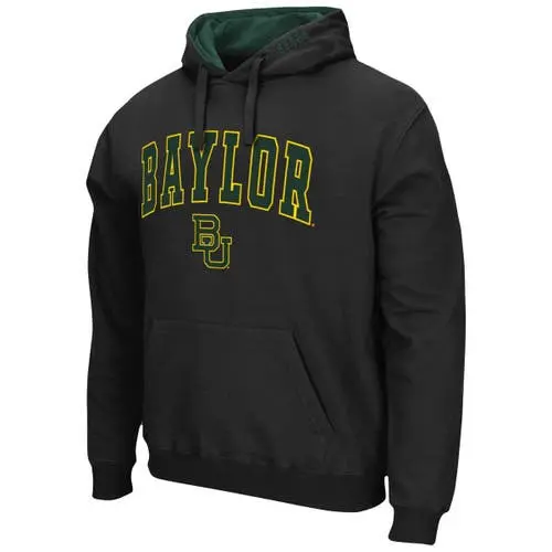 COLOSSEUM Baylor Bears Arch & Logo 3.0 Pullover Hoodie - Black