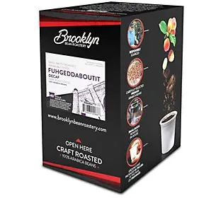 BROOKLYN BEAN ROASTERY Brooklyn Beans 40-count Fuhgeddaboutit Decaf Co Ffee Pods
