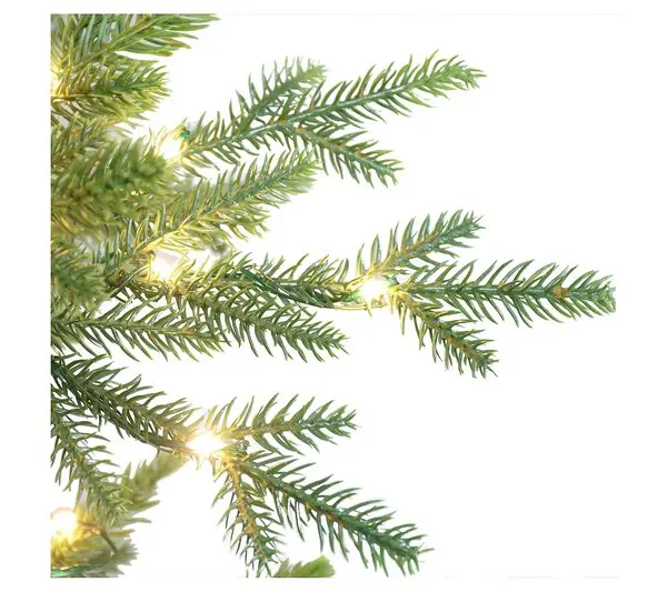 QVC 9' Prelit Slim Spruce Artificial Christmas Tree 900 Lights