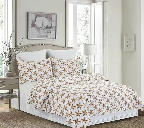 VALERIE PARR HILL Sandbridge Stars 2-piece Twin Quilt Set Vale Rie - One-color