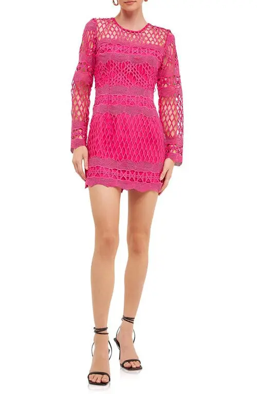 Endless Rose Long-sleeve Mini Dress