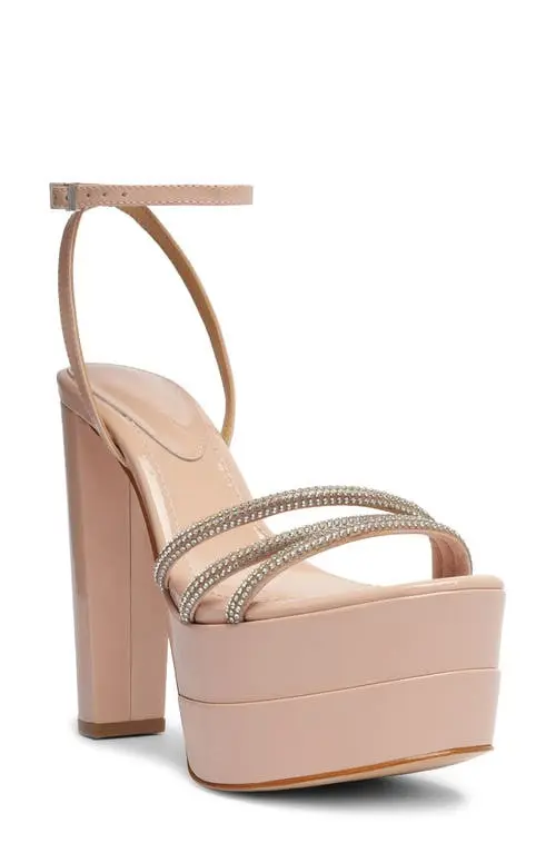 Schutz Piper Platform Sandals - Sweet Rose Cristal/ Sweet Rose