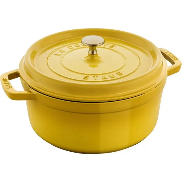 STAUB 4-quart Enameled Cast Iron Dutch Oven - Citron