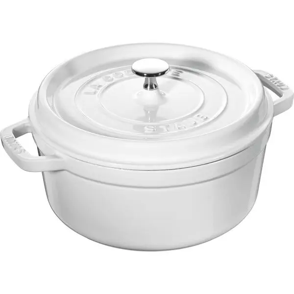 STAUB 4-quart Enameled Cast Iron Dutch Oven - White