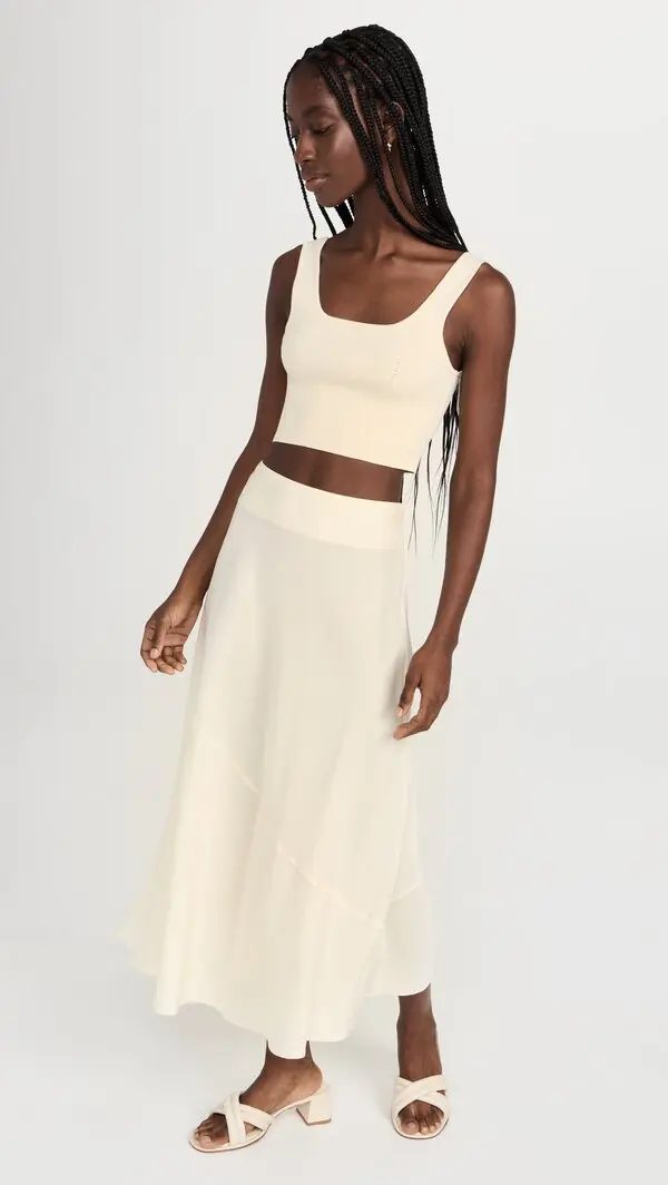 APIECE APART Ami Slip Midi Skirt