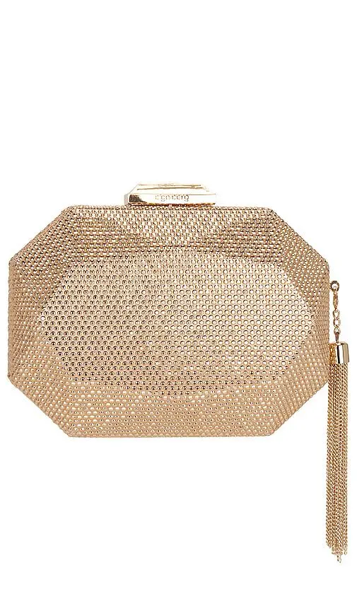 OLGA BERG Tilly Hotfix Clutch - Gold