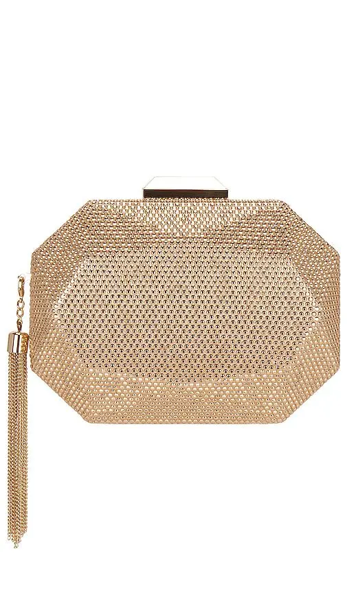 OLGA BERG Tilly Hotfix Clutch - Gold