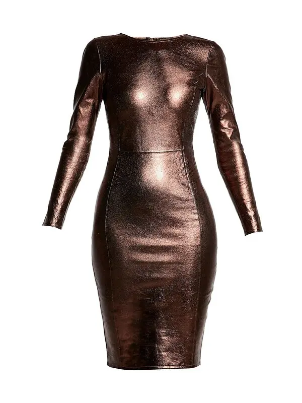 AS By DF Mrs. Smith Stretch Leather Dress