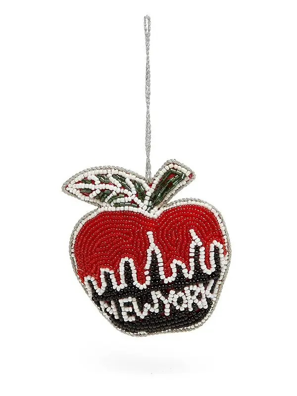 SUDHA PENNATHUR New York Beaded Apple Ornat