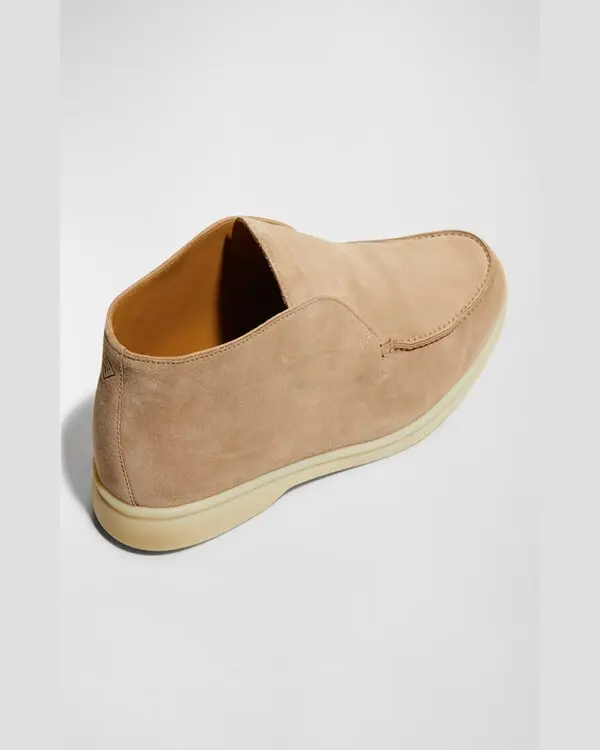 Loro Piana Open Walk Suede Chukka Boots