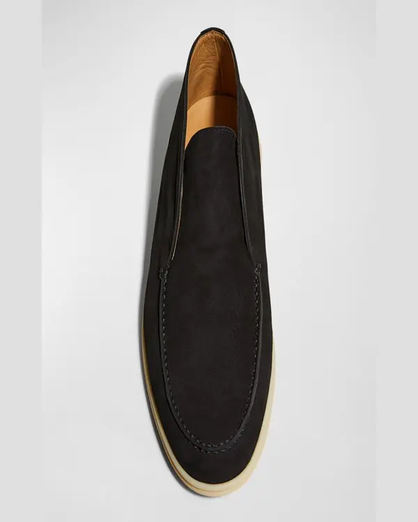 Loro Piana Open Walk Suede Chukka Boots