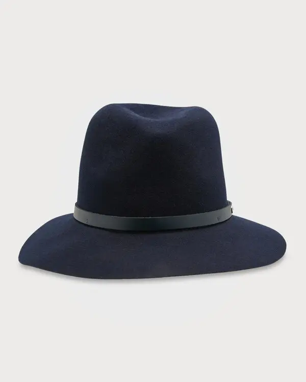 Rag & Bone Floppy Brim Fedora - Navy | Editorialist display picture 3