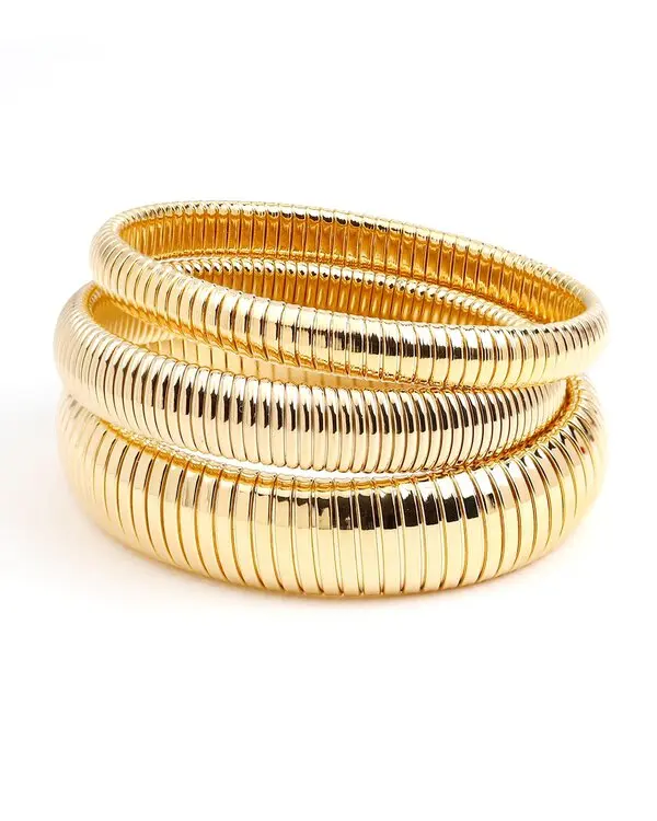 BEN-AMUN Set Of Three Cobra Bracelets - Gold