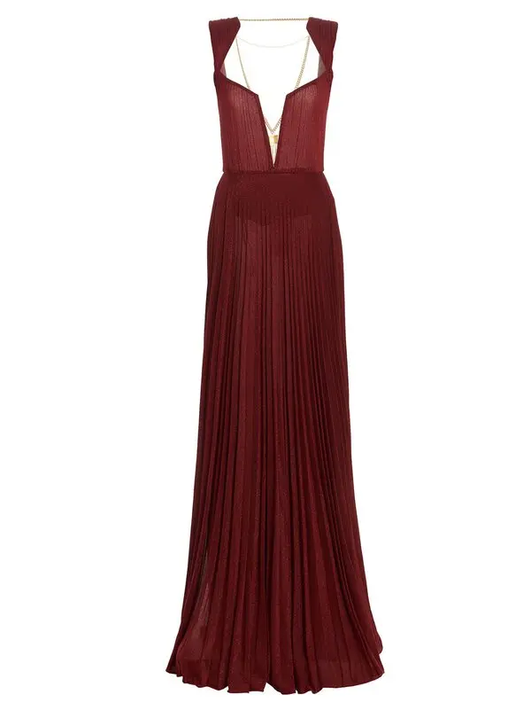 red croc dress Collection Maxine Dress In Faux Crocodile-embossed Leather For Women