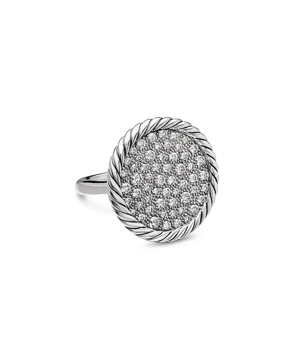 David Yurman Dy Elements Pave Diamond Ring - White/silver