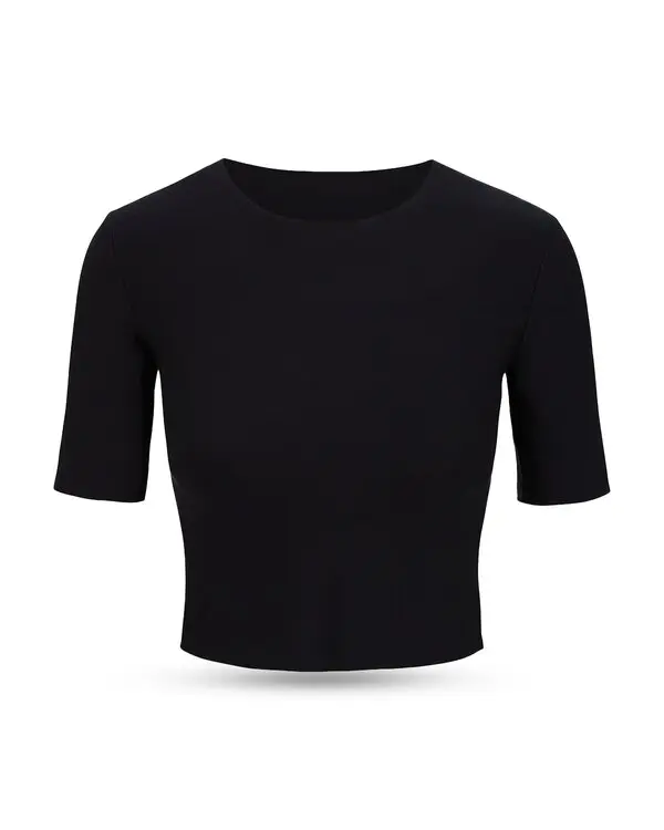 Commando Butter Cropped Tee - Black