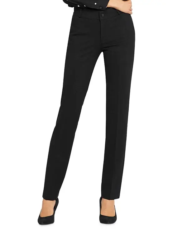 NYDJ Classic Straight Leg Pants - Black