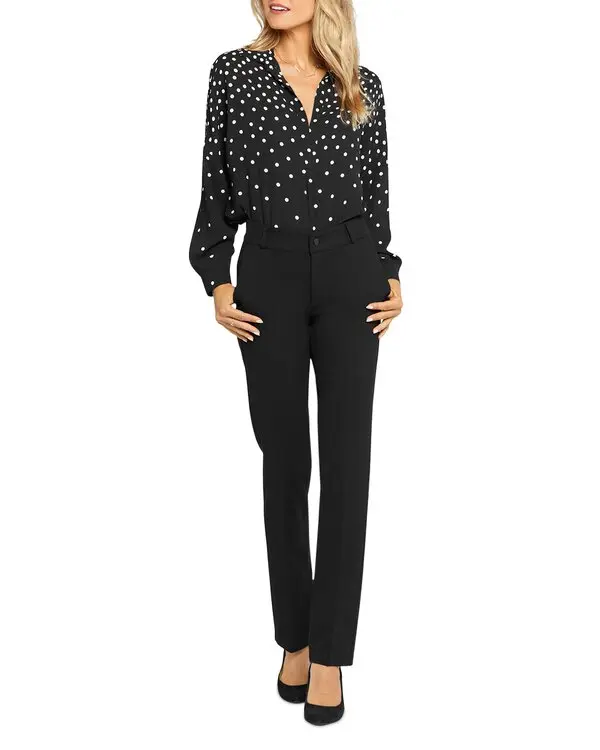 NYDJ Classic Straight Leg Pants - Black