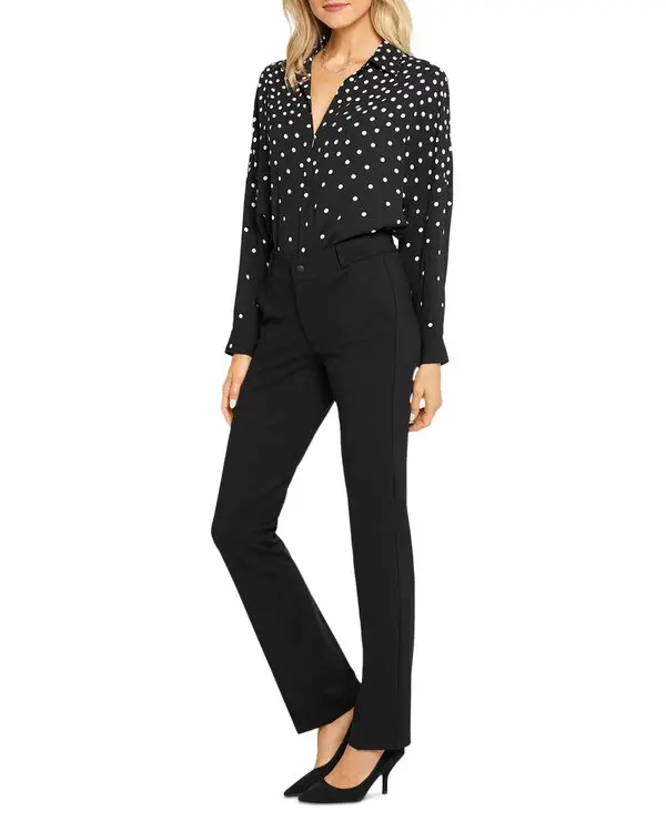 NYDJ Classic Straight Leg Pants - Black
