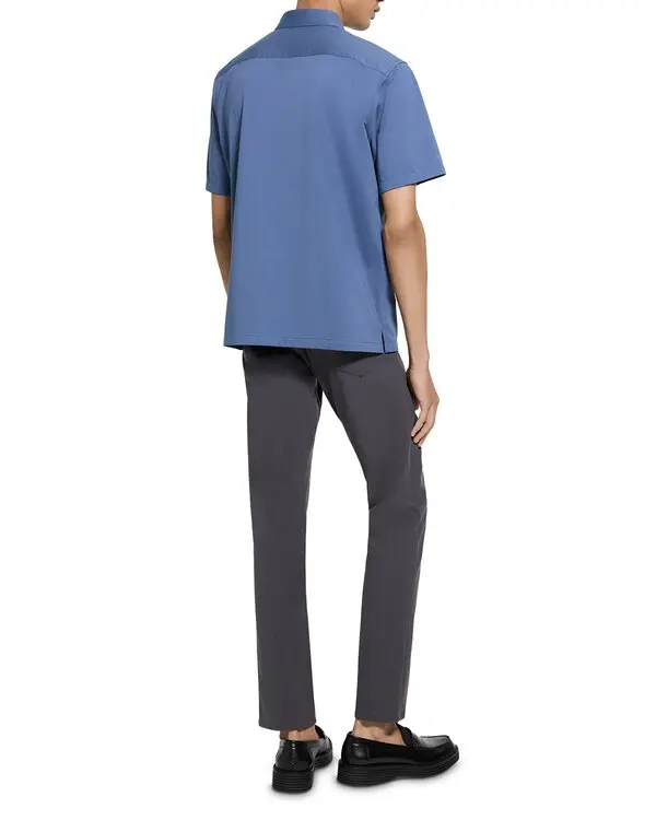 Theory Irving Regular Fit Short Sleeve Shirt - Bering
