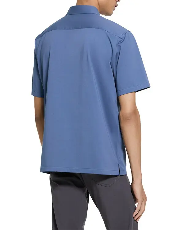 Theory Irving Regular Fit Short Sleeve Shirt - Bering