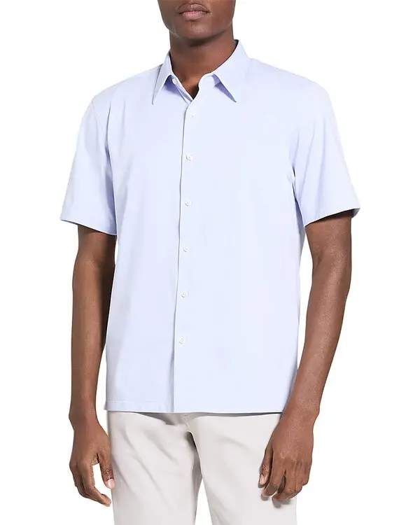 Theory Irving Regular Fit Short Sleeve Shirt - Olympic