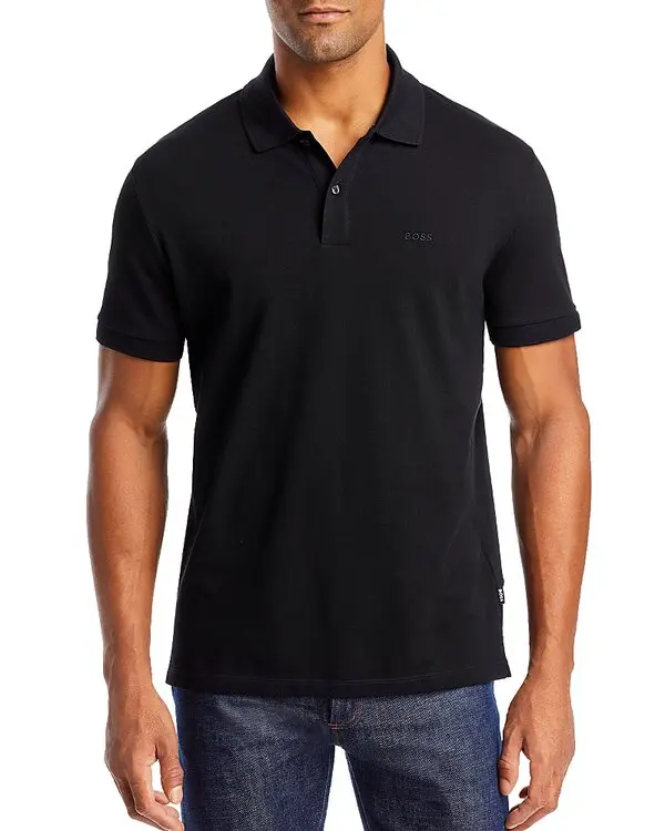 BOSS Pallas Regular Fit Polo Shirt - Black