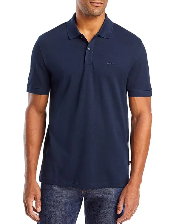 BOSS Pallas Regular Fit Polo Shirt - Dark Blue