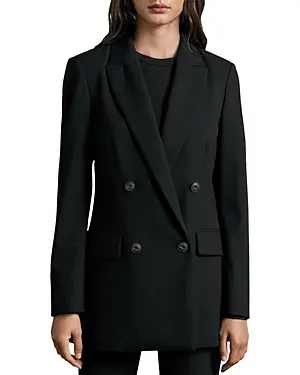 Rag & Bone Icons Andie Twill Double Breasted Blazer