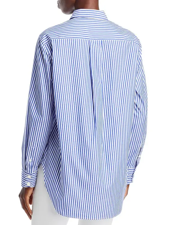 Rag & Bone Icons Maxine Stripe Button-down Shirt - Blustripe