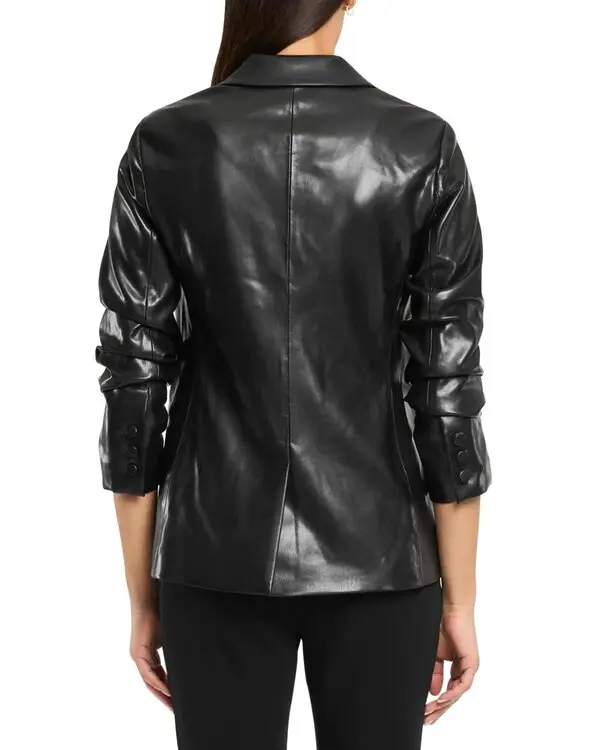 Cinq À Sept Kylie Faux Leather Blazer