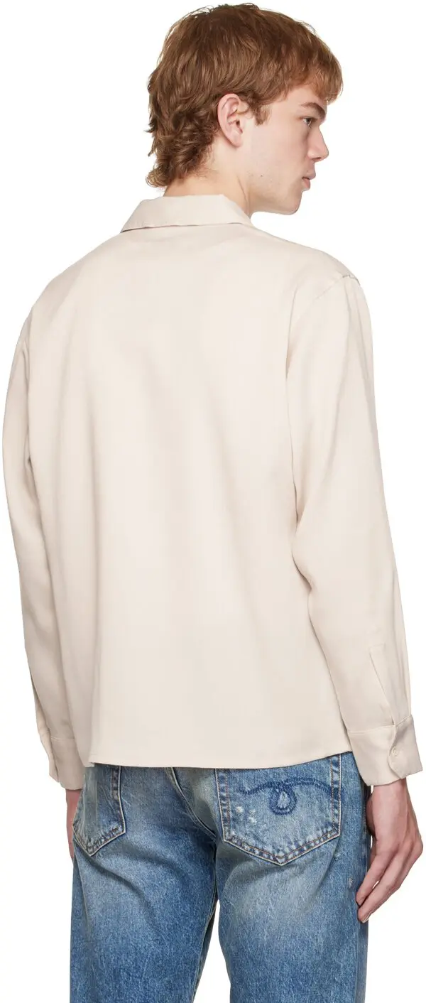 Second / Layer Exclusive Off-White Boulevard Shirt In Ivory