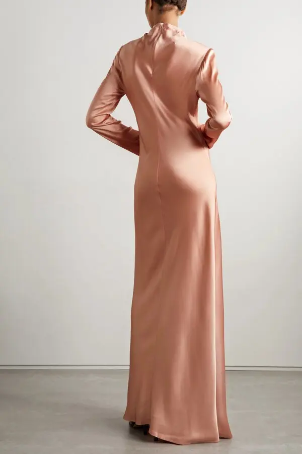 Lapointe Draped Satin Gown