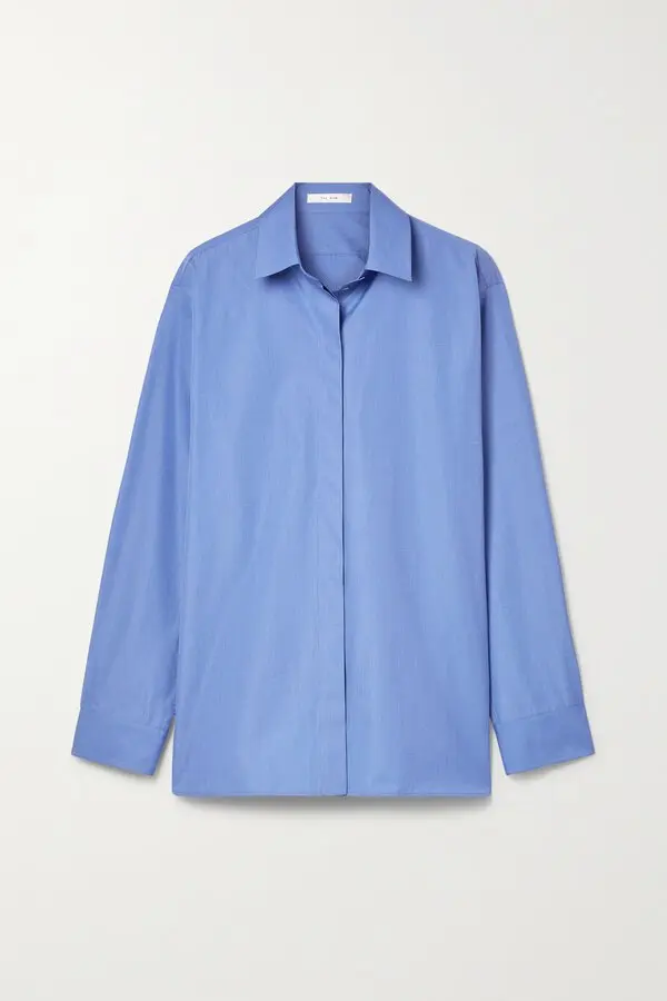 THE ROW Big Sisea Cotton-poplin Shirt