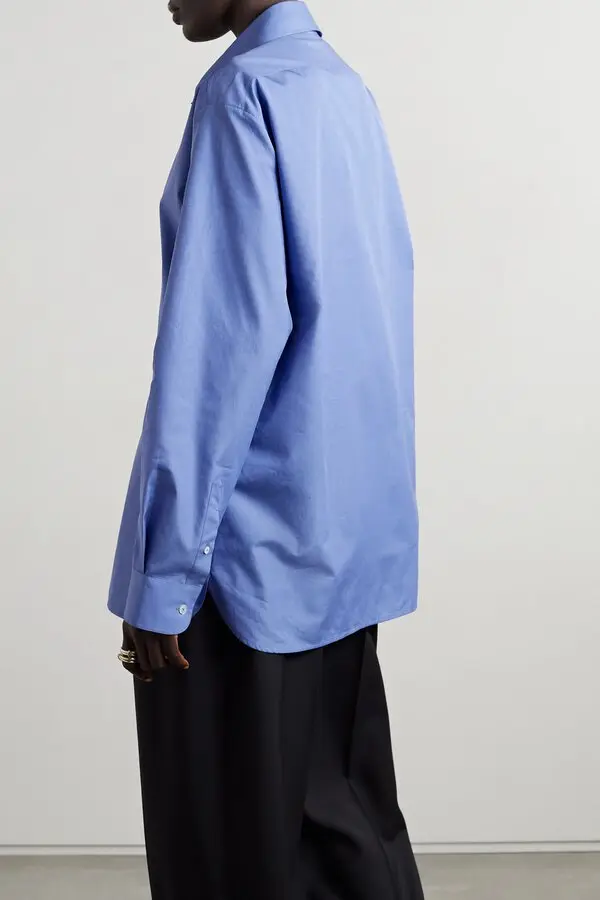 THE ROW Big Sisea Cotton-poplin Shirt