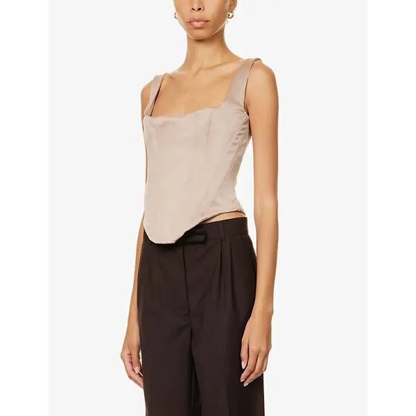 House Of Cb Rafa Satin Top