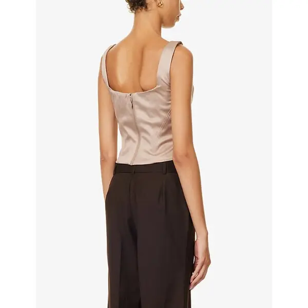 House Of Cb Rafa Satin Top