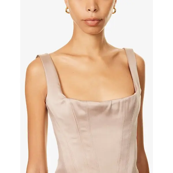 House Of Cb Rafa Satin Top