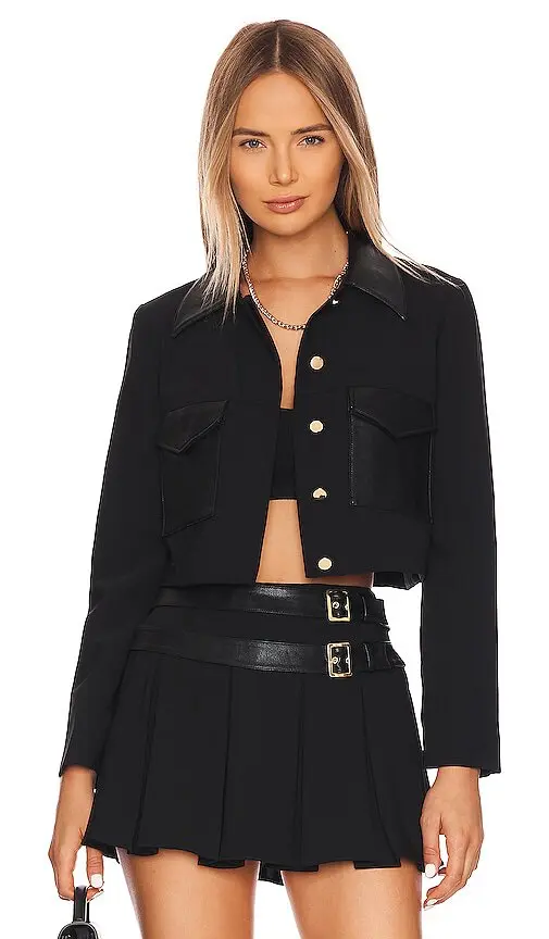 Amanda Uprichard Sanders Jacket - Black