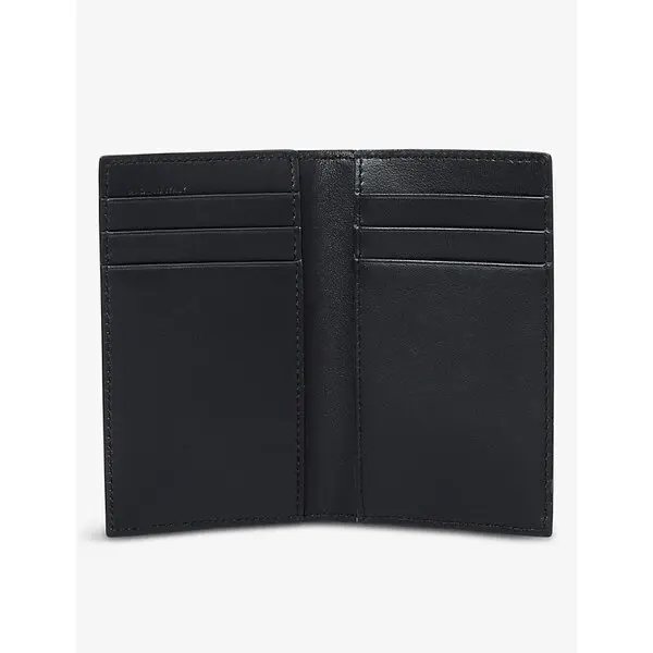 Smythson Panama Six-card Slot Folded Leather Card Holder