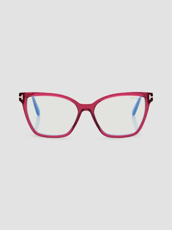 TOM FORD 53mm Cat Eye Blue Block Glasses