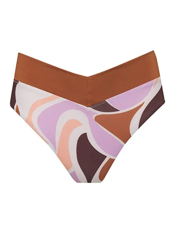 SANCTUARY High Leg High Rise V-waist Bikini Bottom