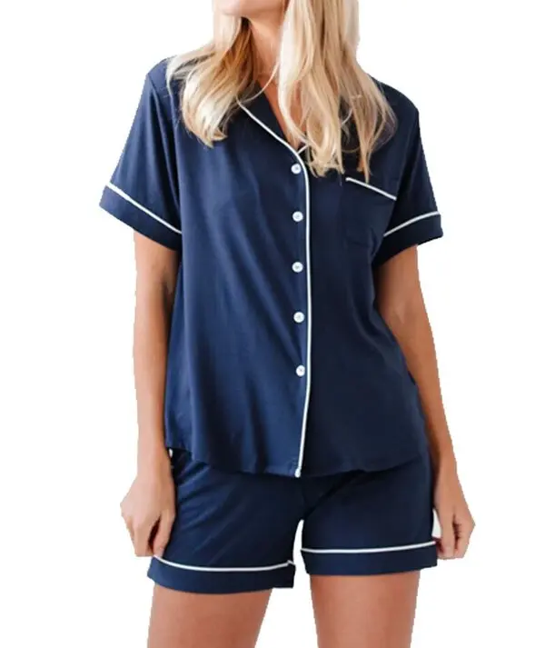 Cozy Earth Short Sleeve Stretch-knit Bamboo Pajama Set