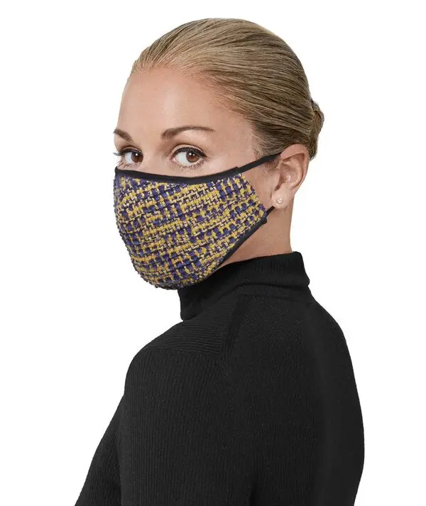 St. John Boucle Fitted Tweed Mask