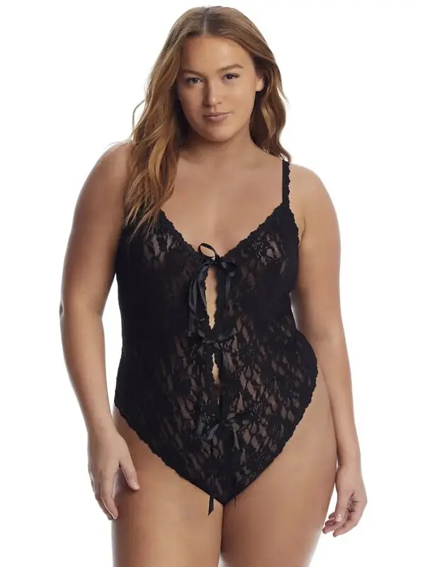 Bare Necessities Hanky Panky After Midnight Lace Teddy