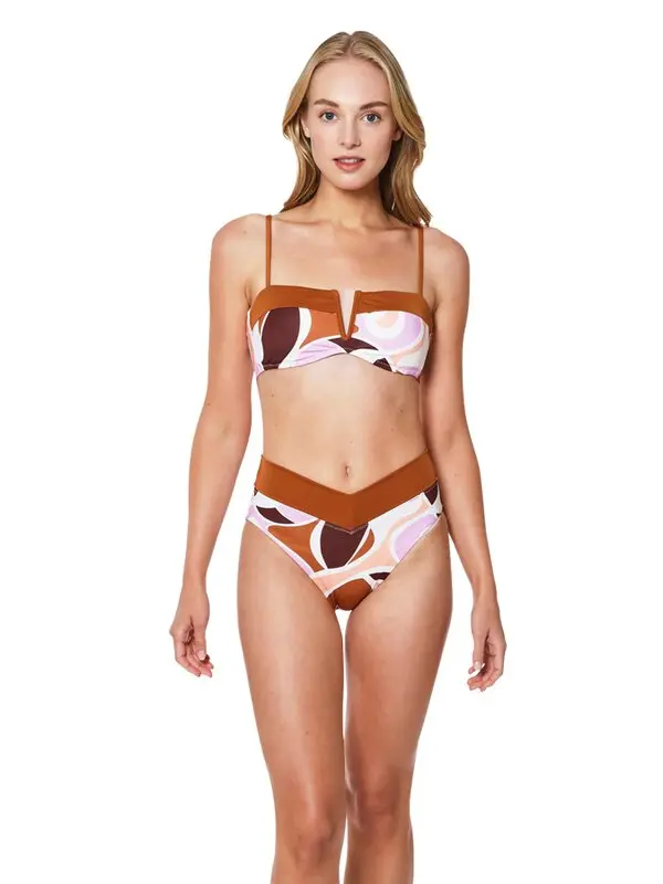 SANCTUARY V-wire Bandeau Bikini Top