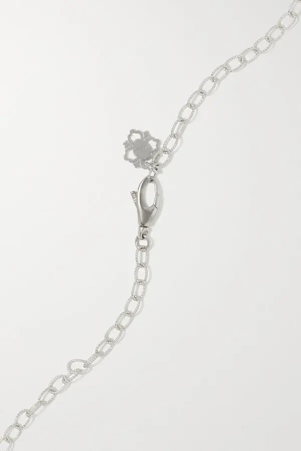 Buccellati Blossom Jasper And Diamond Necklace