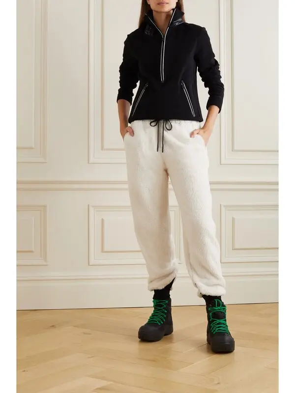 Moncler Shell-trimmed Fleece Ski Pants