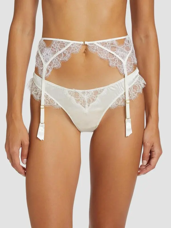 Kiki De Montparnasse Lace Inset Garter Belt