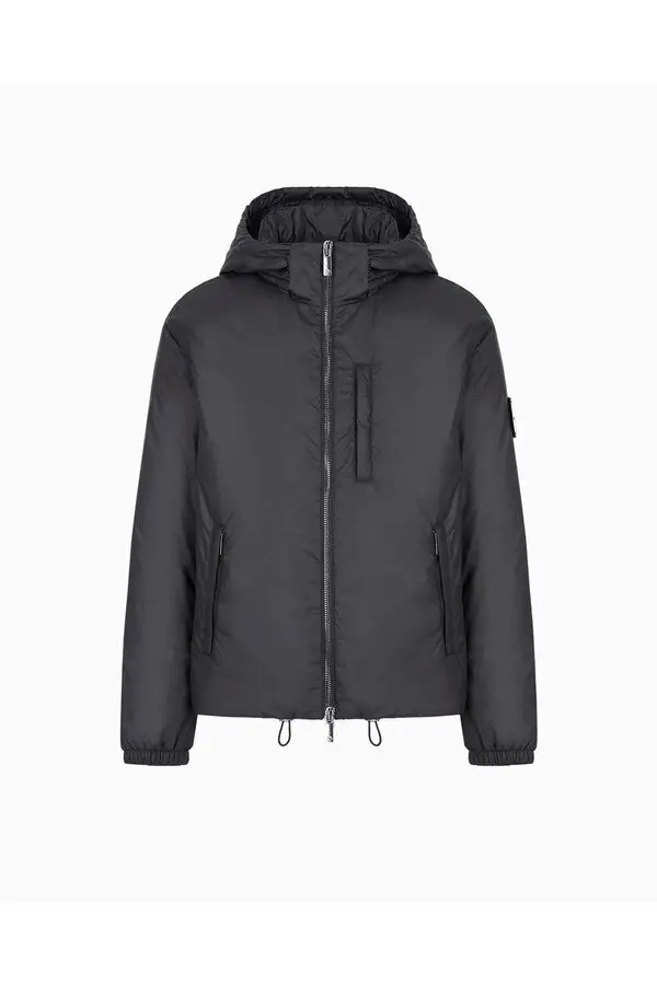 Giorgio Armani Hooded Goose-down Padded Blouson - Black